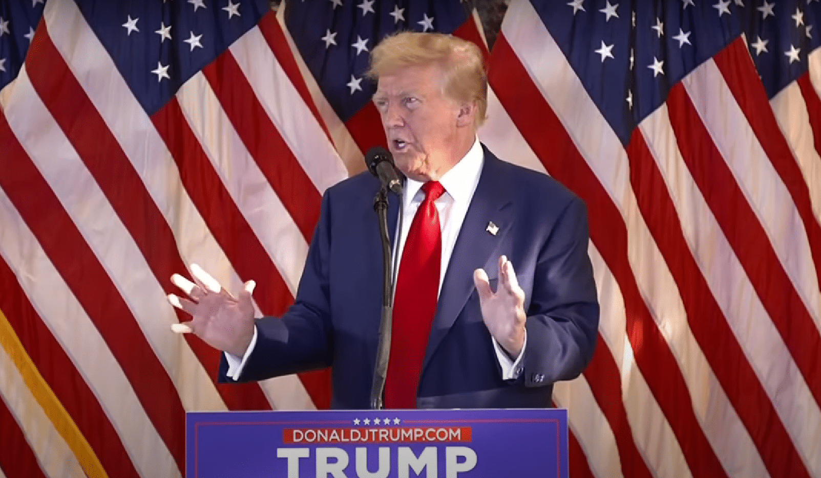 VIDEO: Trump taler til media etter domfellelse