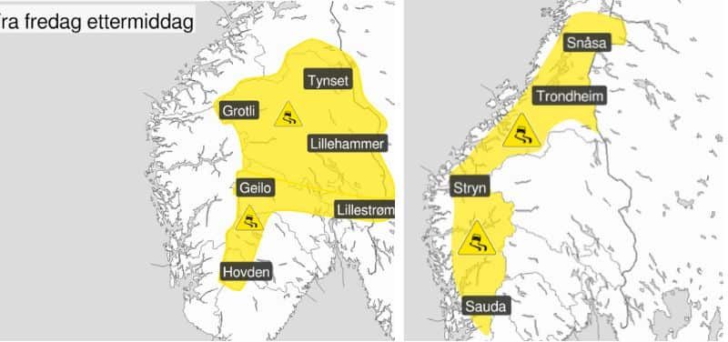 Advarer om glatte veier – gult farevarsel for is